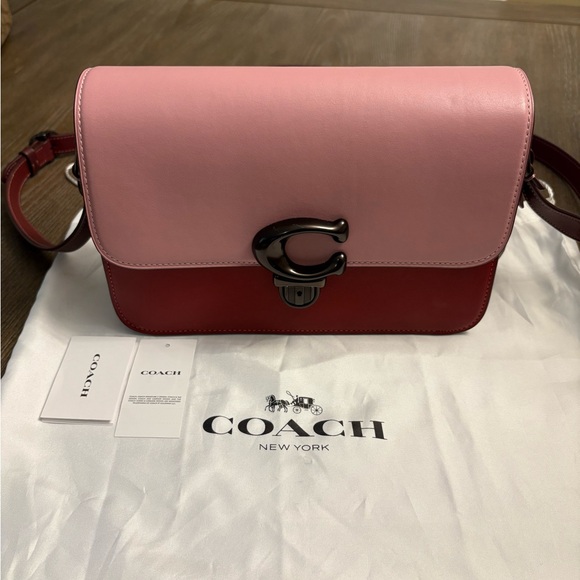 Coach | Bags | Coach Pink Crossbody Bag With Structured Design | Poshmark